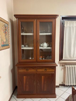 Vetrinetta in legno massello