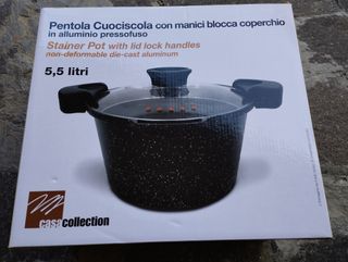 Pentola in alluminio pressofuso antiaderente 