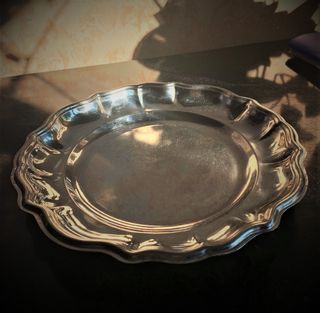 Vassoio tondo acciaio inox  cm 26