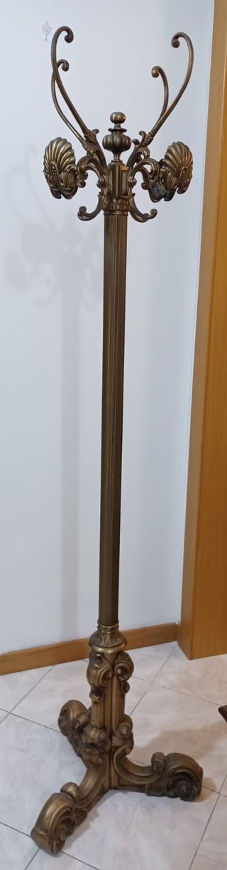 attaccapanni vintage in ottone