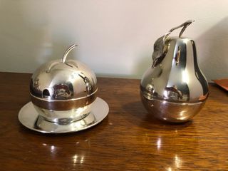 2 contenitori argentati