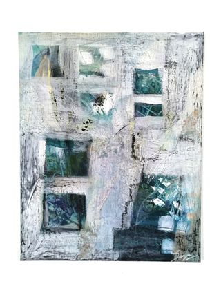 "espacio libre"arte abstracto original/pintura