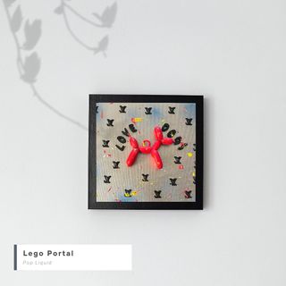 Quadro 3D Pop Art - Ballon Dog ( Decorato )