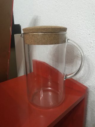 Caraffa in vetro con tappo in sughero 