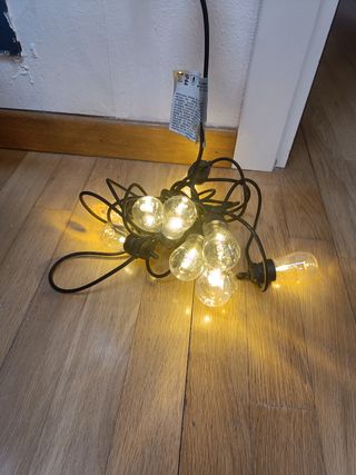 Striscia di 10 lampadine a globo