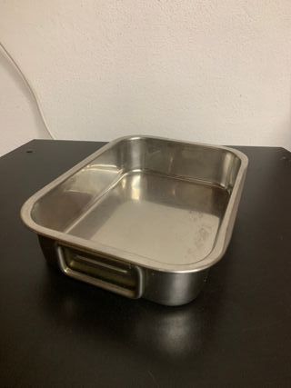 Teglia in acciaio rettangolare da forno