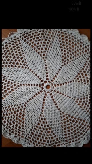 Centro tavola vintage fatto a mano diametro cm. 35