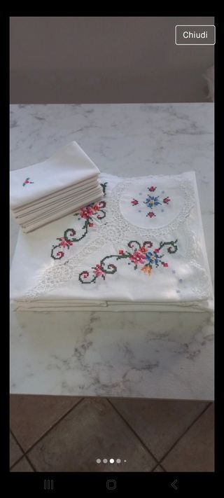 Tovaglia da 12 + 12 tovaglioli 