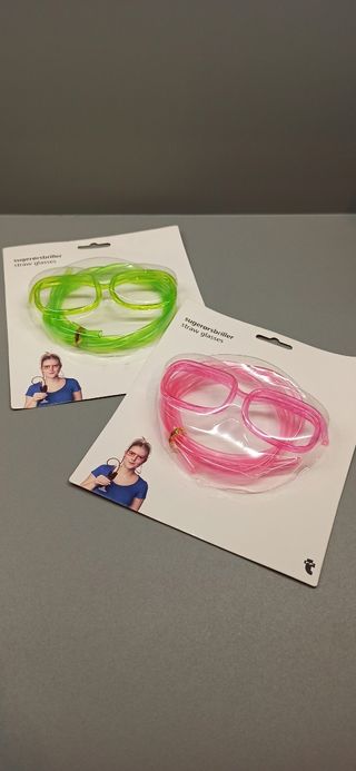 Occhiali cannuccia - straw glasses