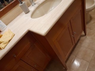 mobile bagno in mogano 