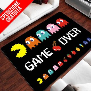 TAPPETO PACMAN VINTAGE VIDEOGAME PAC-MAN CARPET