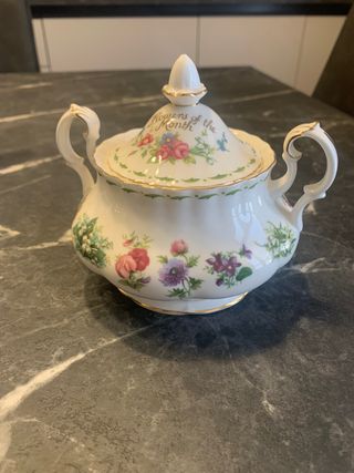 Zuccheriera Royal Albert flowers of the month 1984