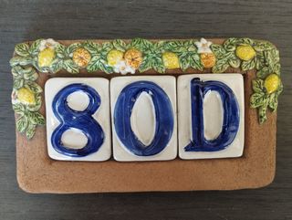 Numero civico decorato 