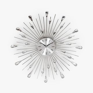 Reloj de pared plata - surtido. Bonito reloj.