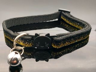 Collare Bicolore Laminato con Campanella