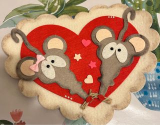 Cuore in feltro