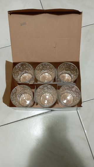 6 Bicchieri nuovi Pasabahce 