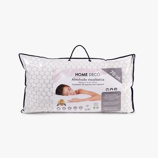 Almohada de copos de visco 70 cm. 