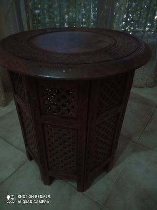 tavolino in legno pakistano tutto realizzato a man