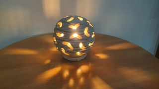 lume a palla in pietra leccese