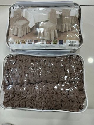 Coppia di coprisedia con voila