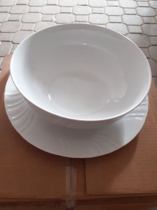 Zuppiera Insalatiera Porcellana Tognana con piatto