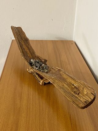 Vassoio porta oggetti un vero legno di quercia