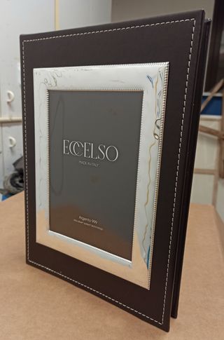 Album con cornice per foto in argento