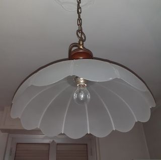 lampadario a Margherita, satinato tenuto bene