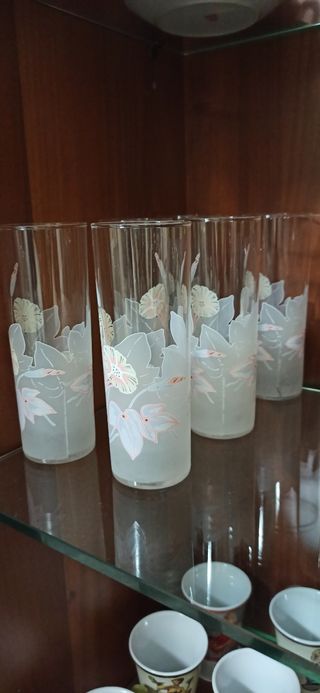 Set bicchieri stampa floreale 