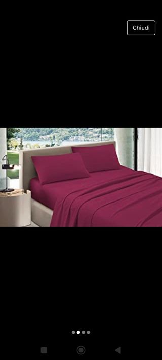 set di lenzuola  matrimoniale completo 