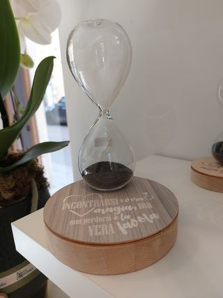 clessidra gr con magnete e base legno