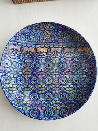 Piatto decorativo portaoggetti fatto a mano 