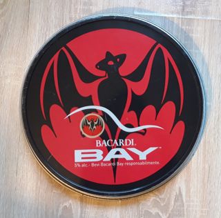 vassoio in metallo Bacardi