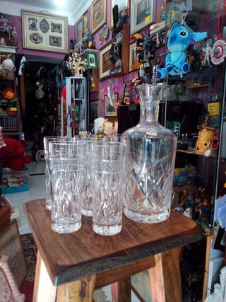 servizio bicchieri di cristallo 