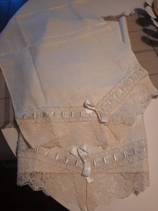 Coppia asciugamani in lino