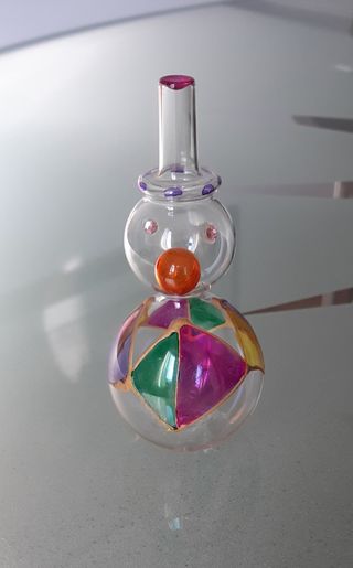 Espositore in vetro soffiato Vintage 90s
