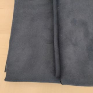 Lotto 2 tessuti blu tipo alcantara 