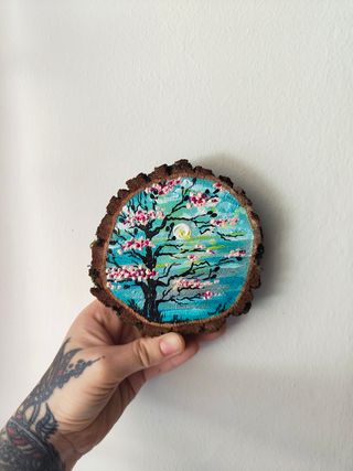 quadro su legno acrilica 