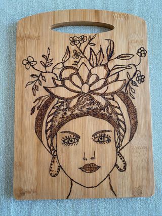 Tagliere siciliano decorato a mano