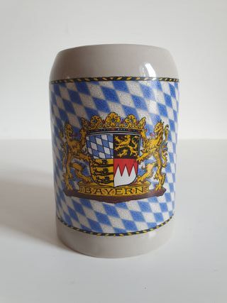 Jarra de cerveza de cerámica alemana del Bayern