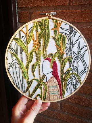 "Ragazza in giardino " 