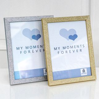 Cornice Portafoto, Argento, Gold 15x20cm Glitter