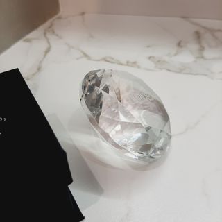 Set cristallo ottico + 2 sfere decorative 