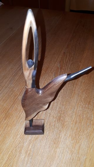 Statuetta ballerina in legno