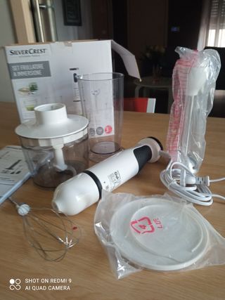 kit cucina frullatore ad immersione, tritatutto e 