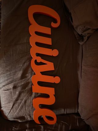 Scritta cucina in legno 