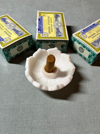 Set di incensi e porta incenso in pietra 