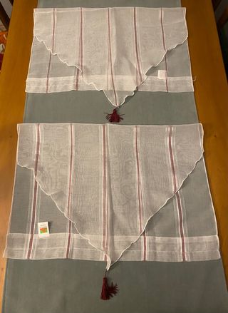 Coppia di tende con nappine 