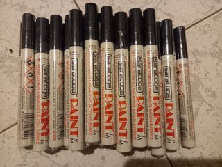  Pennarello Marker Punta Media Paint Nero Saratoga